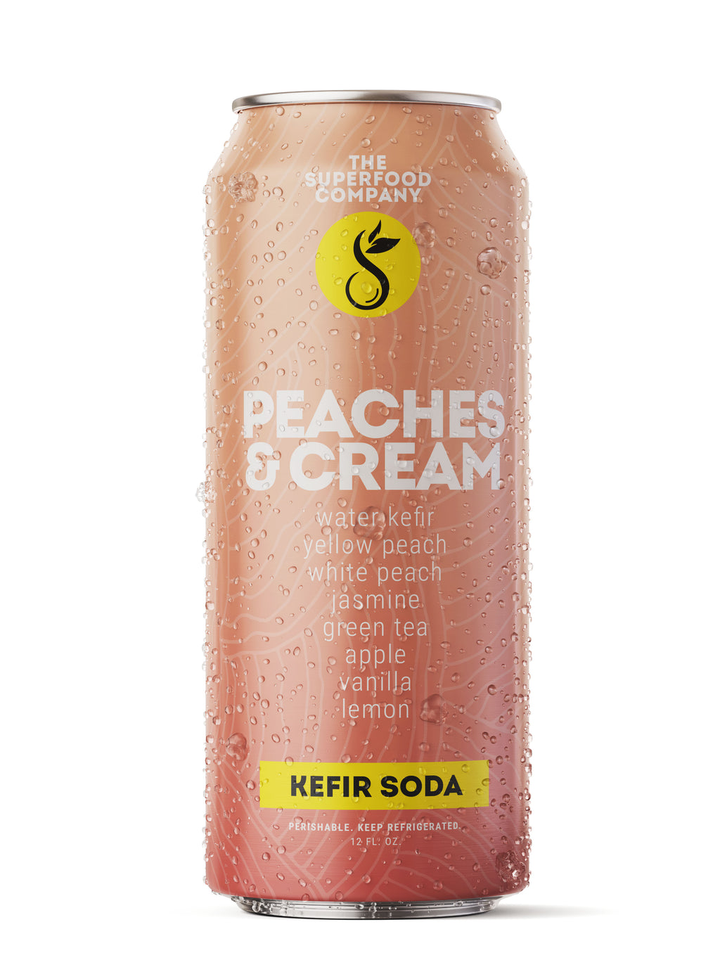 8-Pack of Peaches & Cream Kefir Soda – The Superfood Company